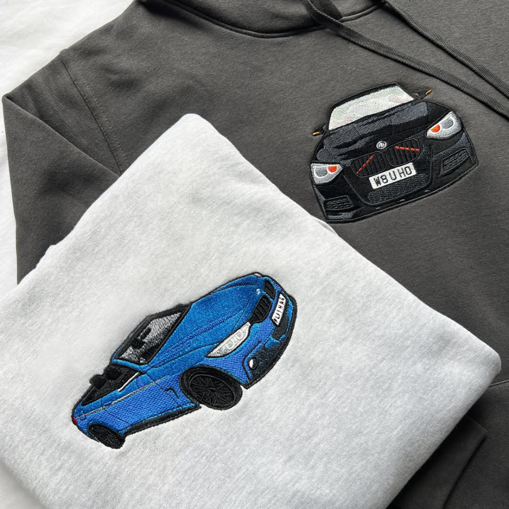 Iconic Car Embroidered Hoodie & Sweatshirt – EmbroZing